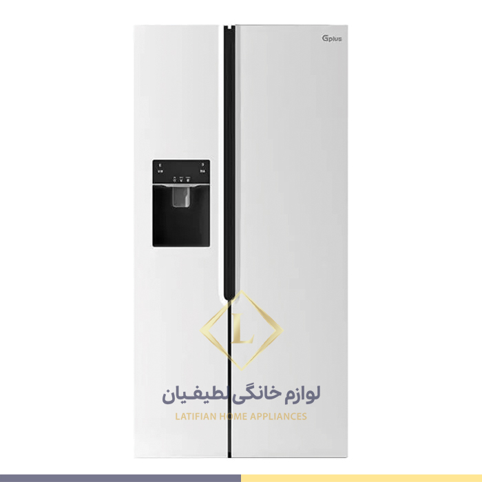 یخچال و فریزر ساید بای ساید 28 فوت جی پلاس مدل GSS-M7622BS