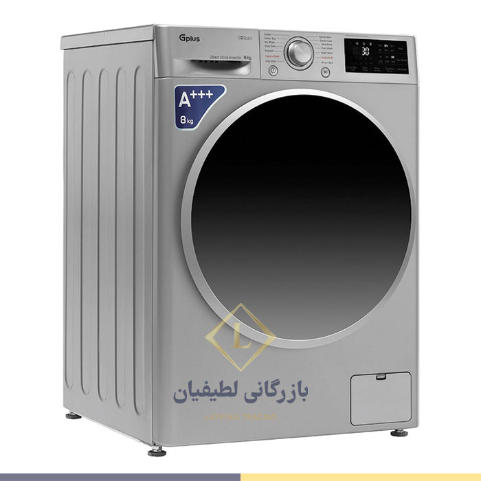 ماشین لباسشویی جی پلاس ظرفیت 8 کیلوگرم مدل GWM-L807S