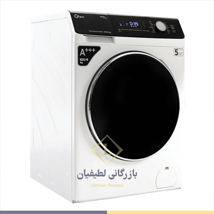 ماشین لباسشویی جی پلاس مدل GWM-P105 ظرفیت 10.5 کیلوگرم